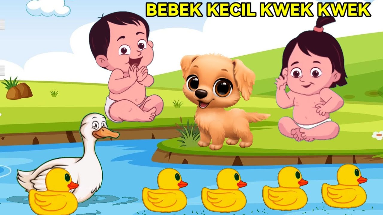 Bebek Kecil Berenang Kwek Kwek | Labu Labubu | Lagu Anak Indonesia Terbaru - YouTube