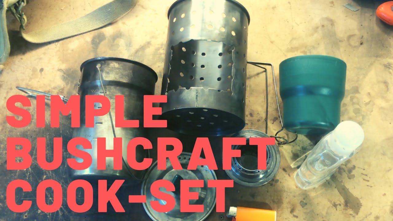 Simple Bushcraft Cook-set: IKEA hack with Stanley Pot Mods. - YouTube