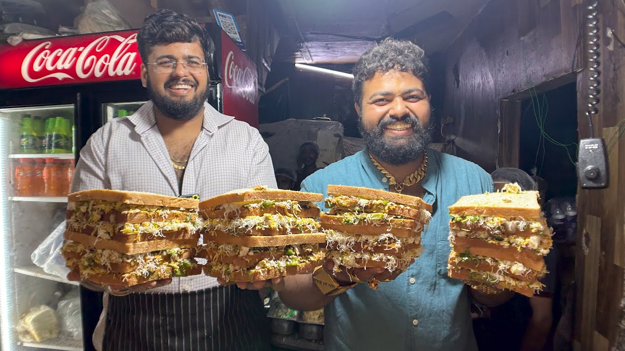 India's Biggest Sandwich King Indore Rs. 150/- | Madhuram Sandwich ...