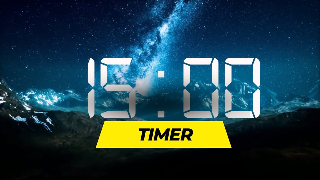 15 minutes The Milky Way background countdown drama Alarm Timer - YouTube