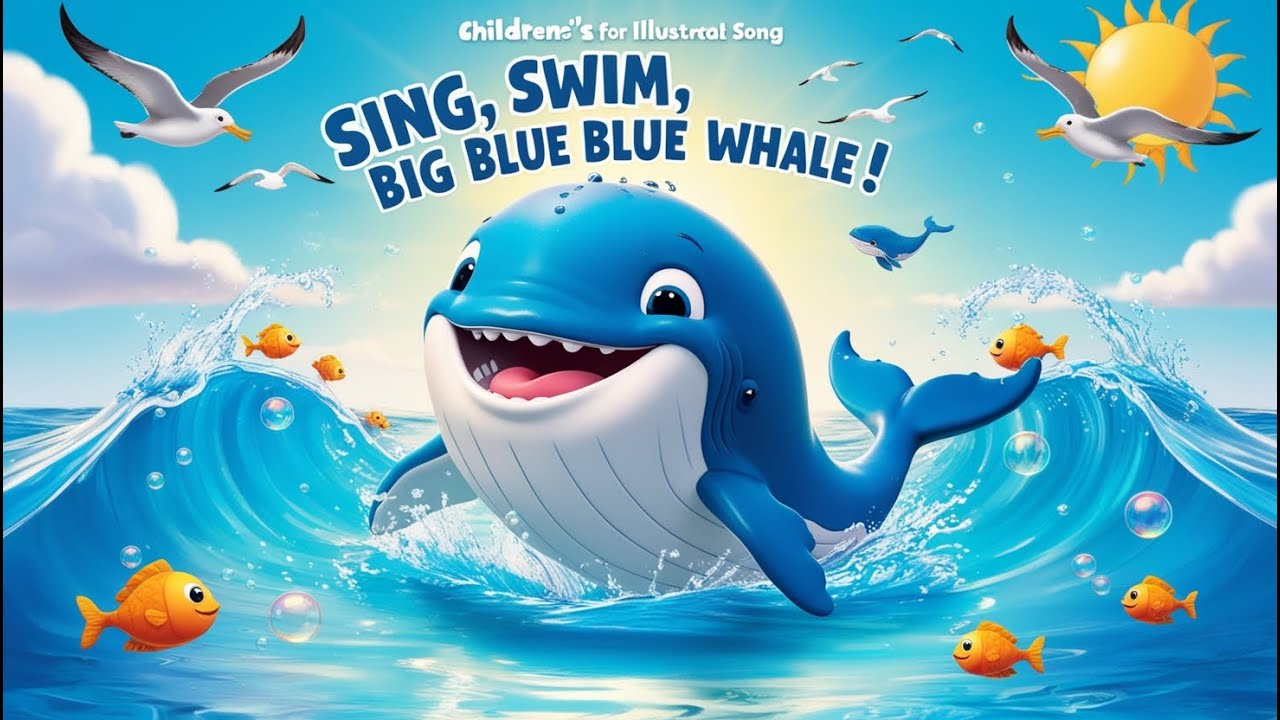 Sing, Swim, Big Blue Whale🐳 Kids Song 🐋 English Song for Children - YouTube