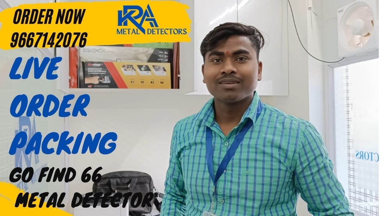 MINELAB GO FIND 66 METAL DETECTOR || LIVE ORDER PACKING ||मेटल डिटेक्टर ...