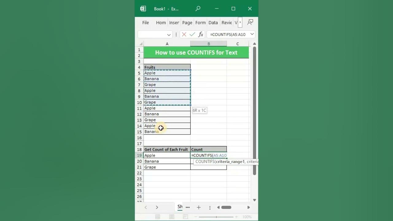 Excel COUNTIFS Function Made Easy in 60 Seconds! 🔢💼 | Excel Shorts| Excel Telugu #exceltricks ...
