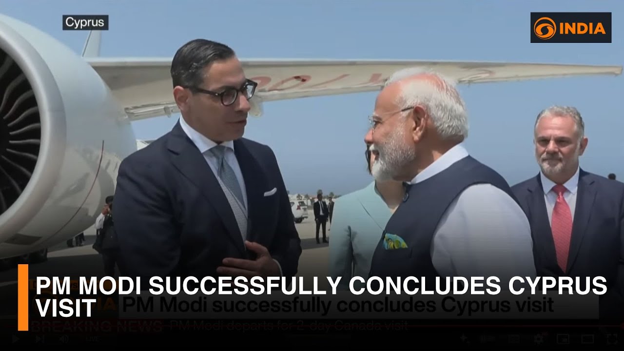 PM Modi successfully concludes Cyprus visit | DD India - YouTube