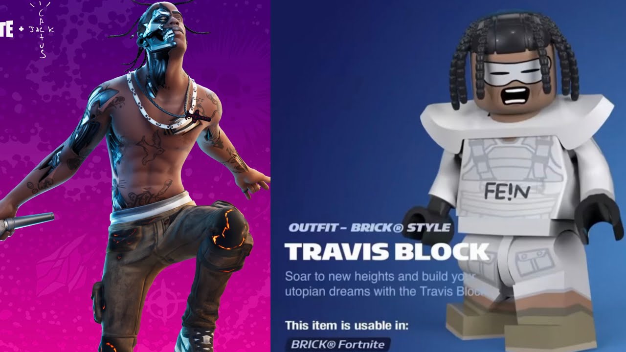 NUEVO ESTILO DE LEGO DE TRAVIS SCOTT LLEGA A FORTNITE EN 2024?? Travis ...