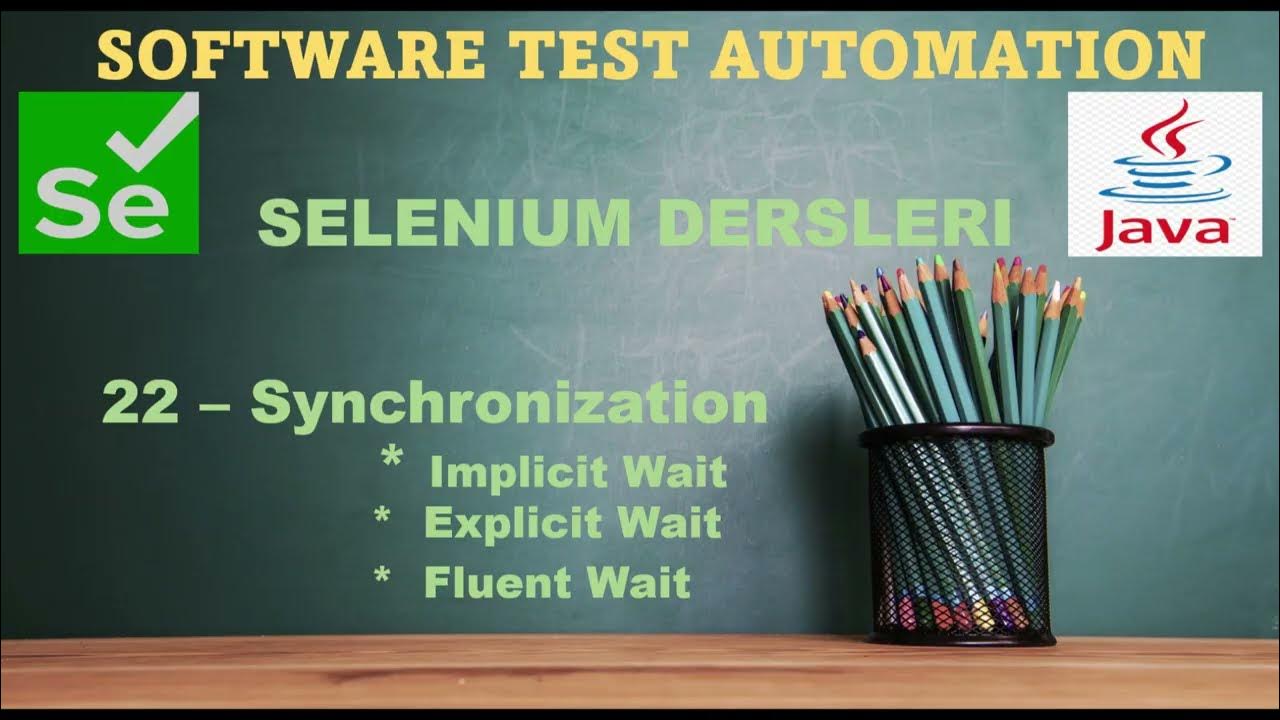 Synchronization (Waits in Selenium ) == Selenium 22 - YouTube