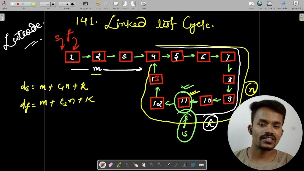 141. Linked List Cycle & working of Floyd's Cycle Algorithm 🤠 - YouTube