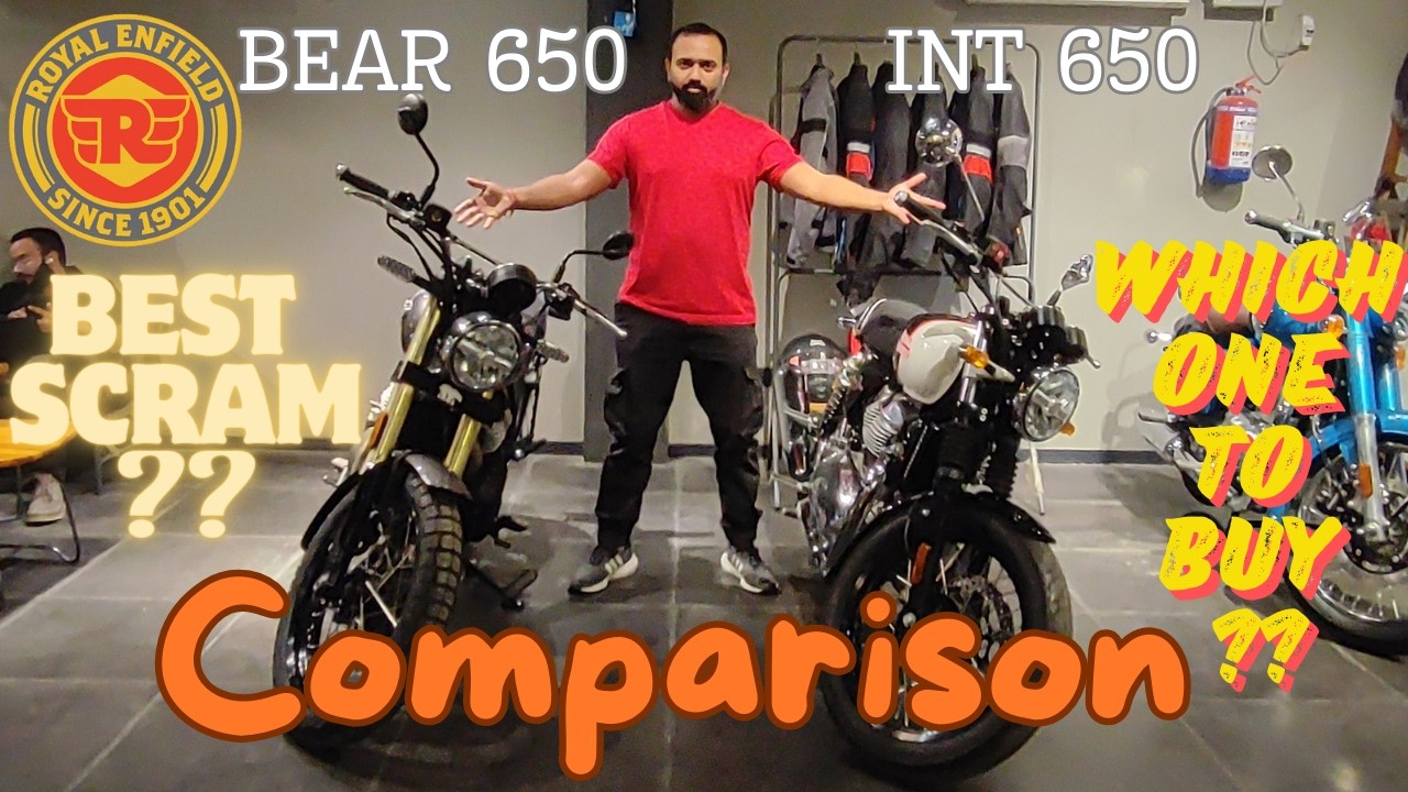 🔍 Royal Enfield Showdown: Bear 650 vs. Interceptor 650! 🔍 - YouTube