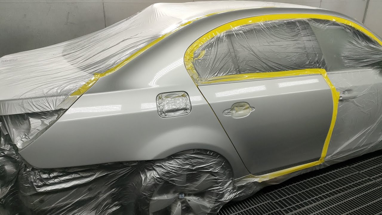 BMW 520D Mask & Paint - YouTube