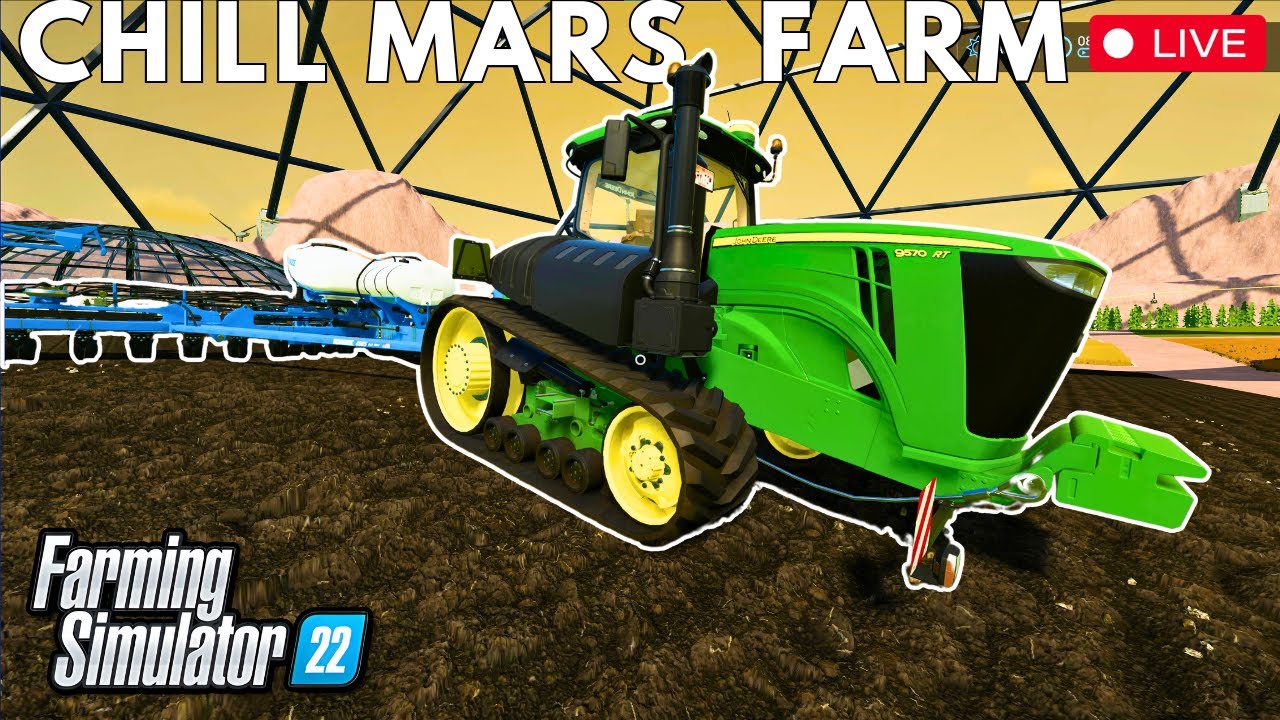 🔴LIVE : Chill Mega Cow Farm On Mars - Farming Simulator 22 - YouTube