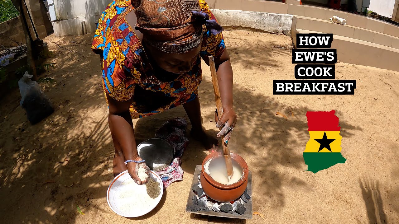 African Village Life...COOKING MOST APPETIZING GHANAIAN BREAKFAST ...