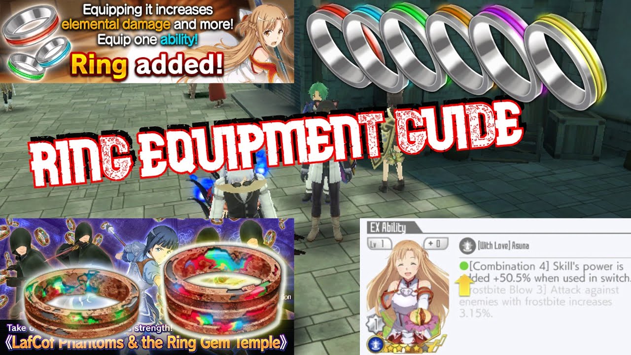 [SAOIF] COMPLETE RING GUIDE! | NEW Ring Equipment - YouTube