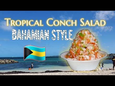 How to Make Tropical Conch Salad| Nassau Bahamas 🇧🇸 Famous Dish #nassau ...