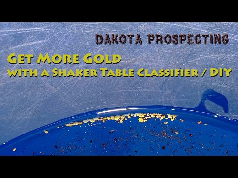 Get More Gold With A Shaker Table Classifier / DIY - YouTube