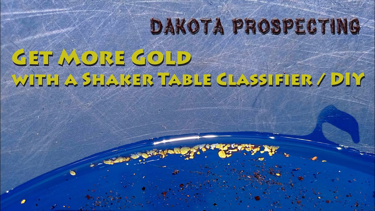 Get More Gold With A Shaker Table Classifier / DIY - YouTube
