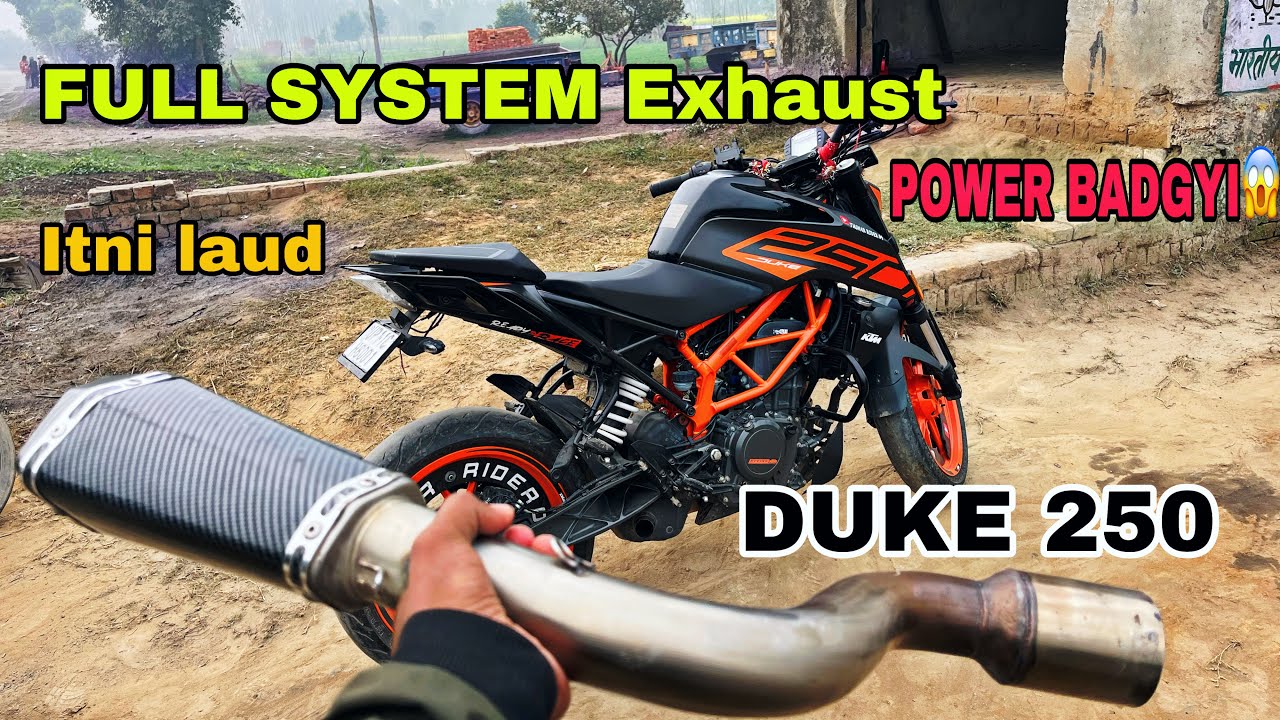 Full System Akrapovic Exhaust Duke 250 | modified 2024 - YouTube