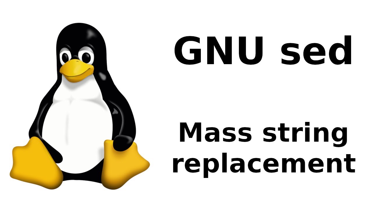 Bash Mass String Replacement With Sed YouTube Bash Mass String Replacement With Sed YouTube