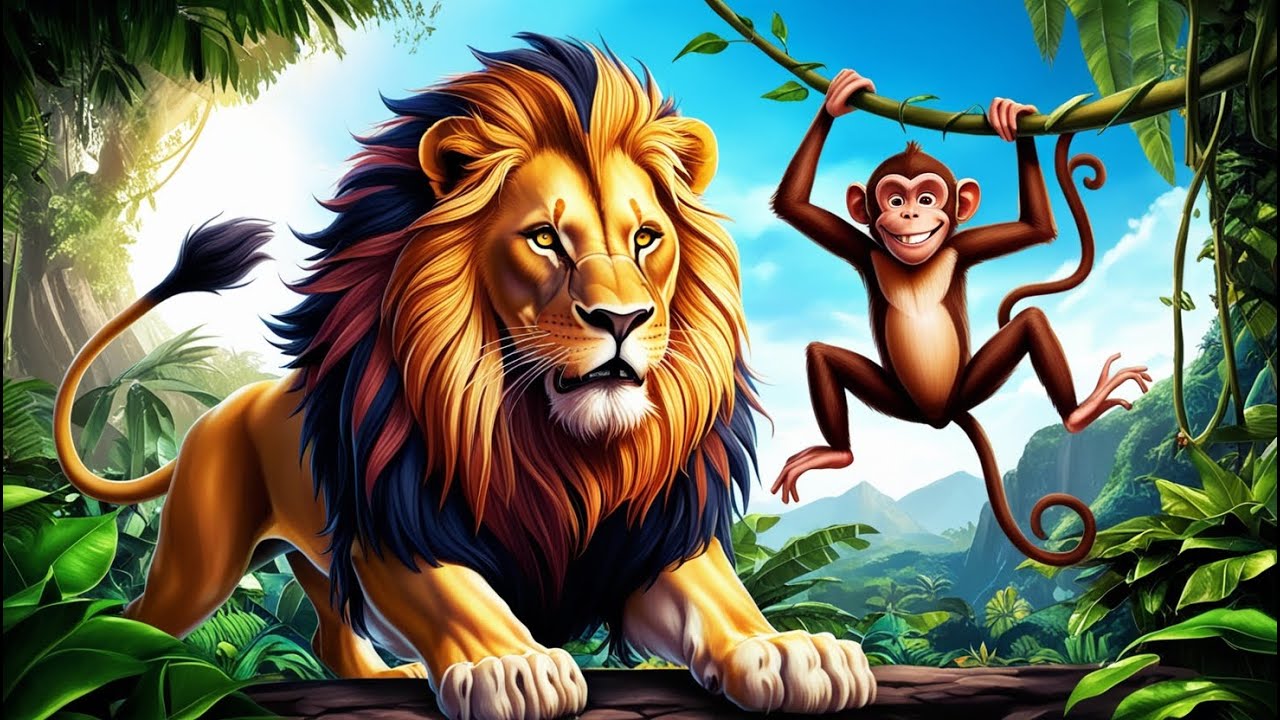 शेर और लोमड़ी की कहानी | The Story of The Lion And The Fox | Sher Aur ...