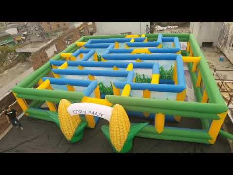 inflatable corn maze