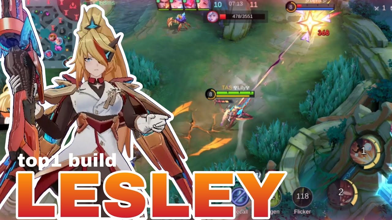 Lesley one hit build in early gameplay-mlbb - YouTube