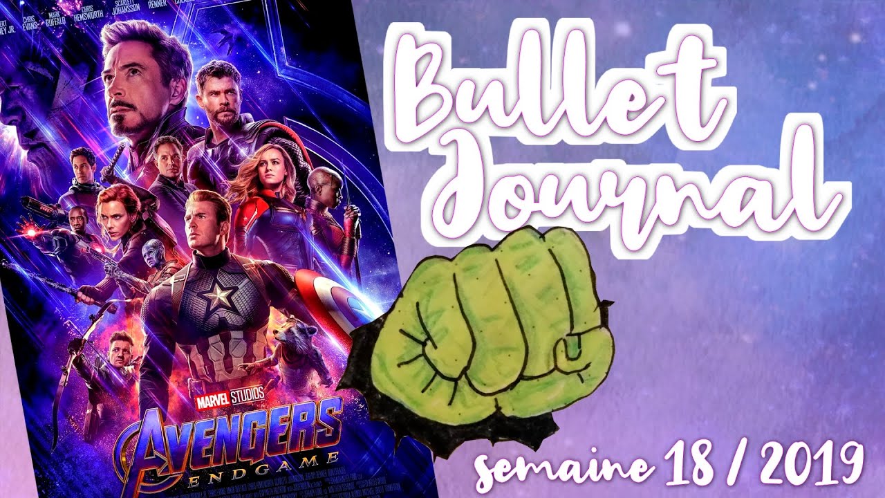 ️ Bullet Journal | Avengers semaine 18 - 2019 - YouTube