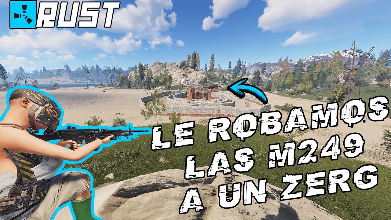 Le robamos las m249 a un zerg! Rust vanilla español - YouTube