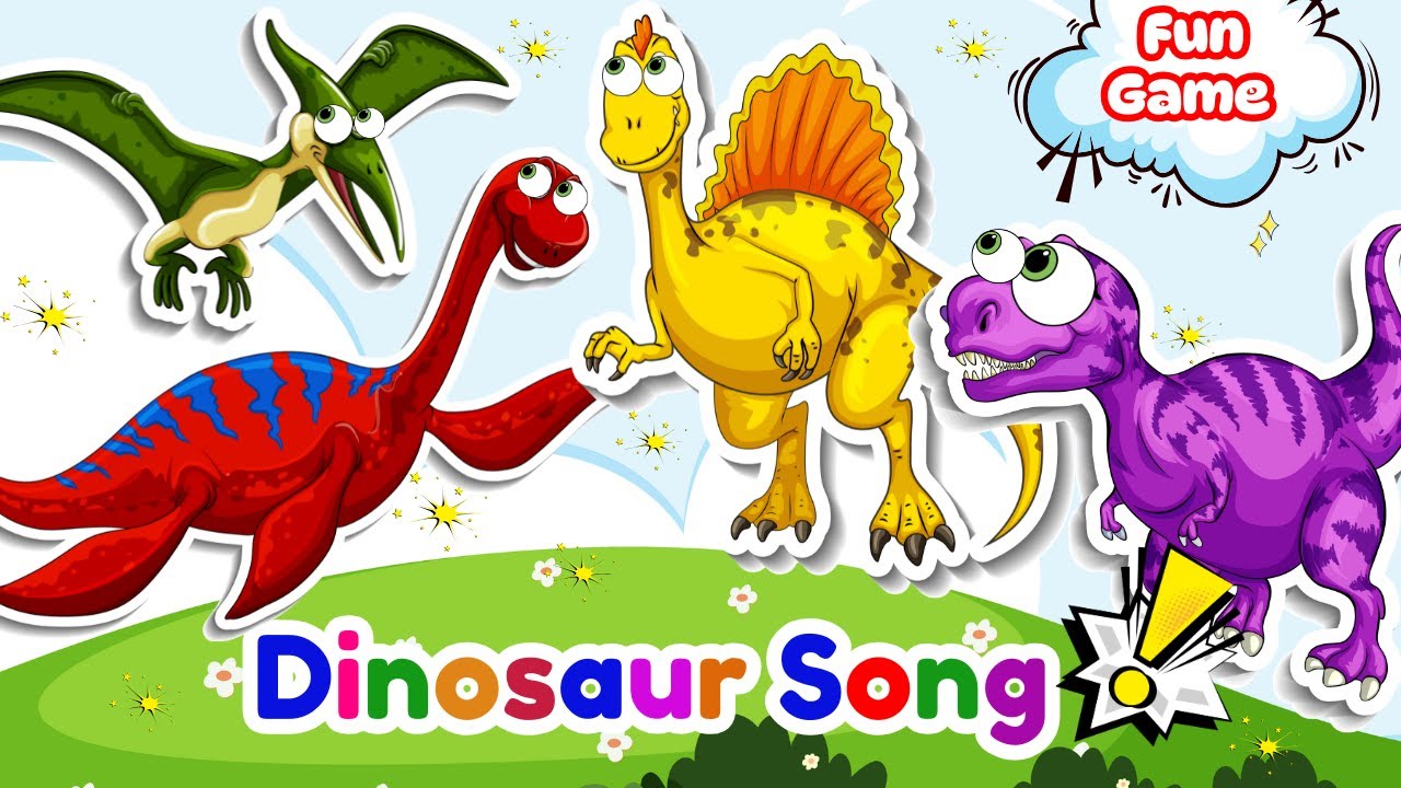 Dinosaur Song for Toddlers & Preschoolers | Animals Name, Easy Nursery ...