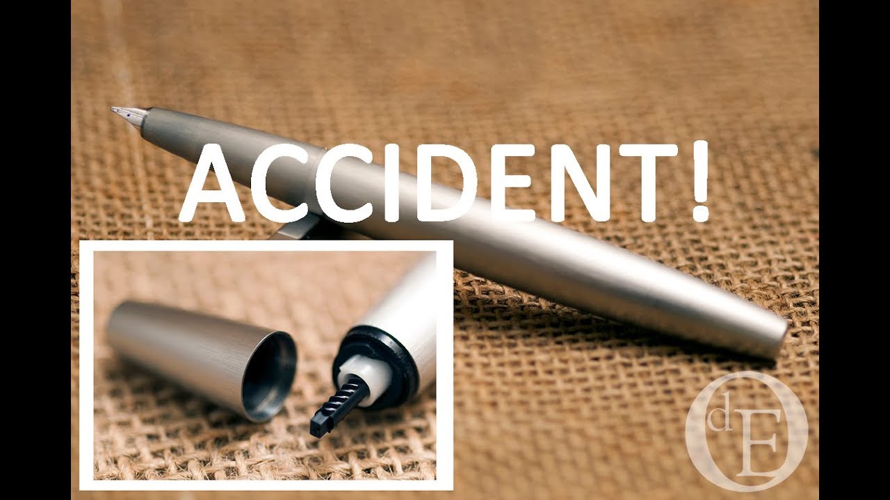 Accident! Broken Lamy 2000 Steel - YouTube