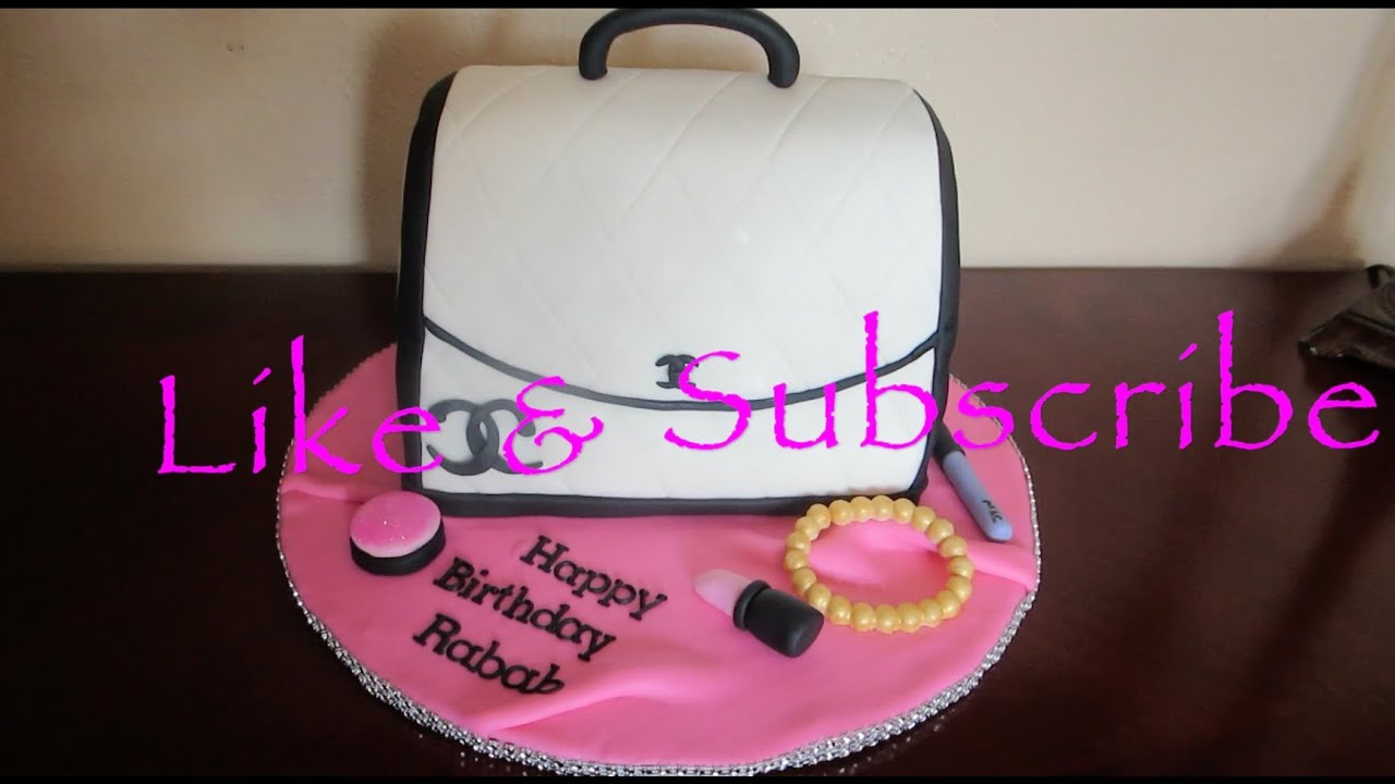 How to make a Fondant Purse Cake - YouTube