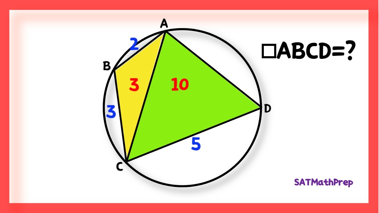 What is the area of quadrilateral ABCD? #SAT#ACT#MATH#Geometry# ...
