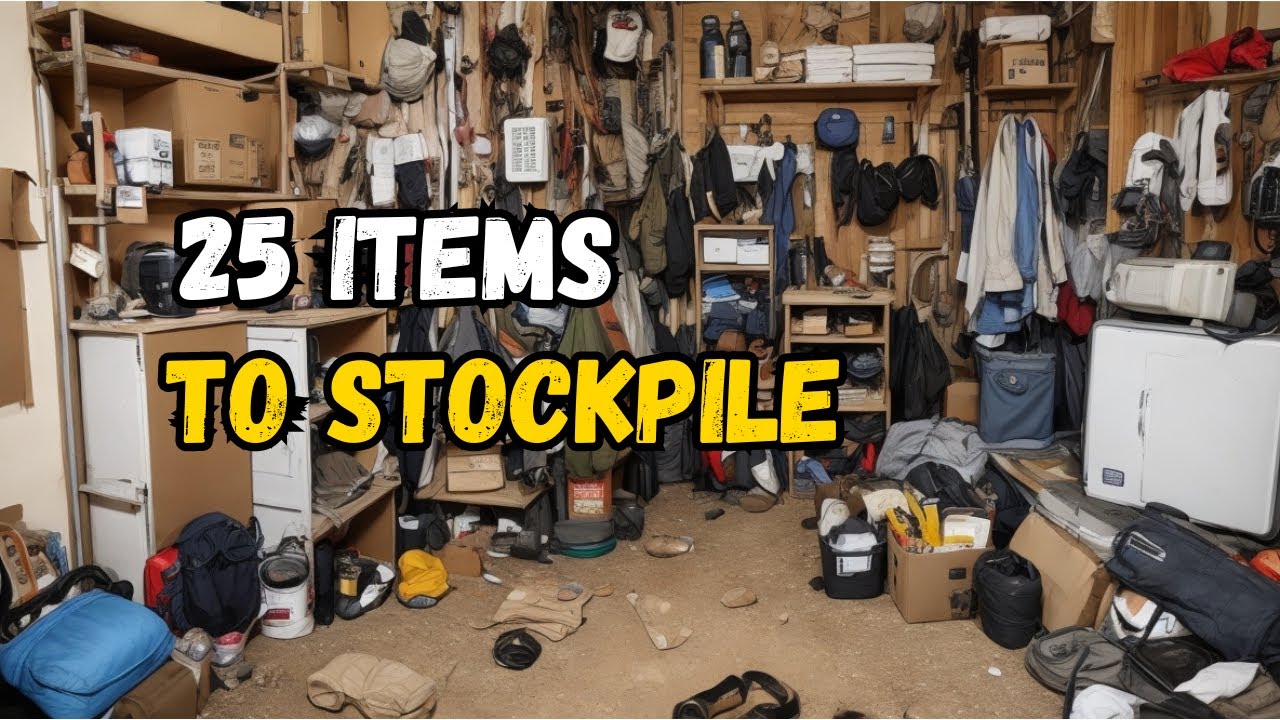 25 Must-Have Survival Items: The Ultimate Prepper's Stockpile - YouTube