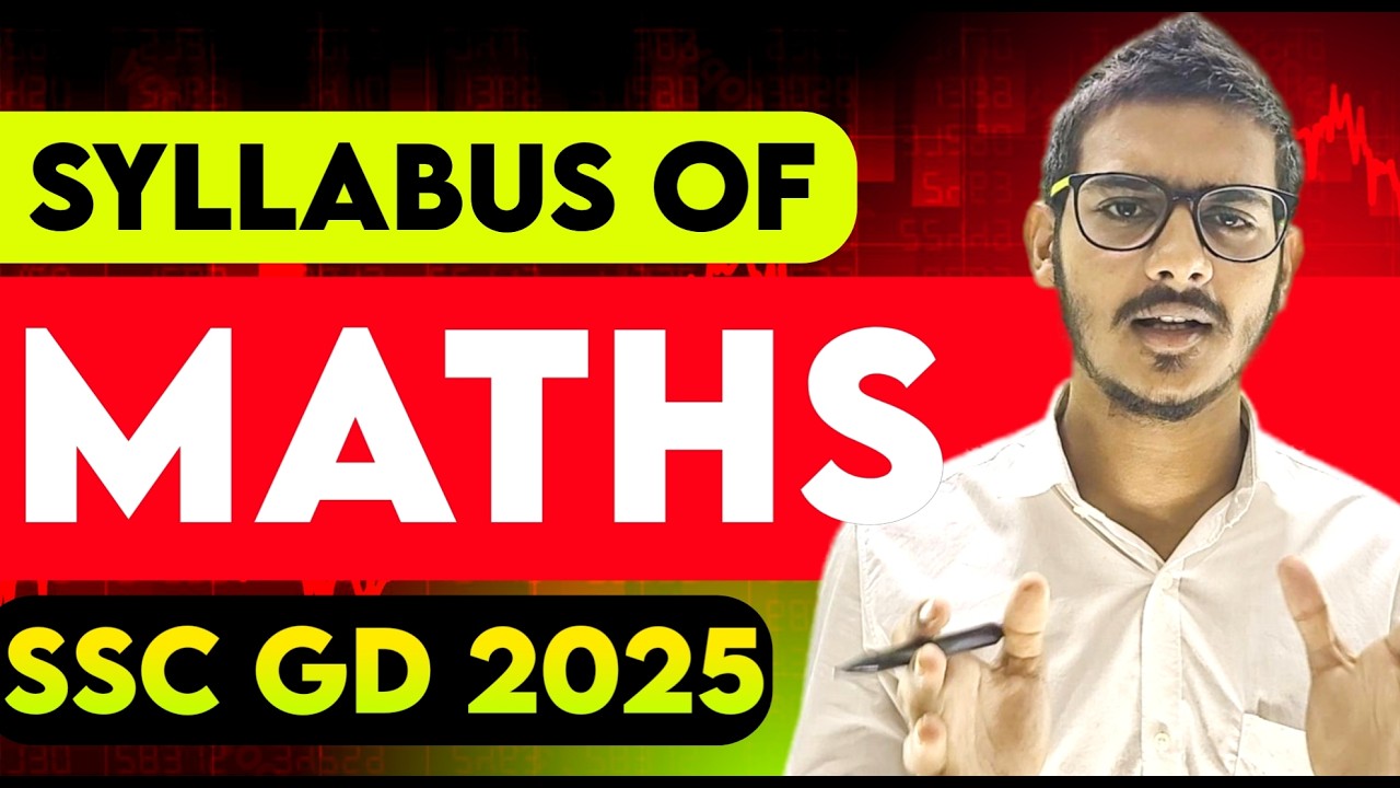 SSC GD 2025 | Syllabus of Maty | SSC Math Syllabus - YouTube