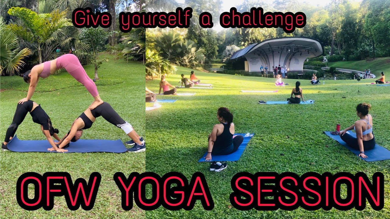 YOGA AND CARDIO EXERCISE @BOTANIC GARDEN - YouTube