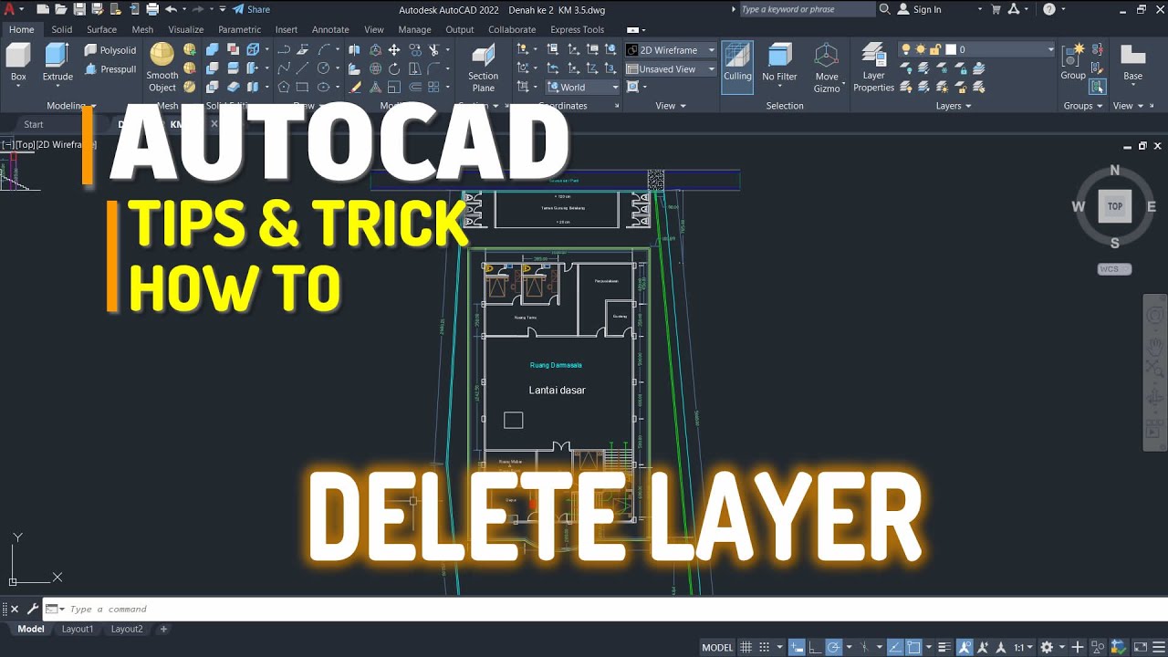 AutoCAD How To Delete Used Layer Tutorial YouTube AutoCAD How To Delete Used Layer Tutorial YouTube