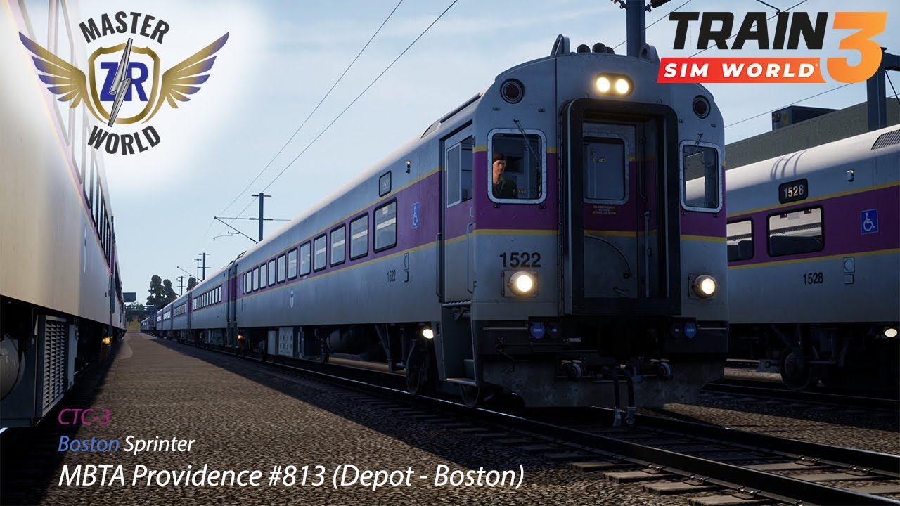 MBTA Providence #813 (Depot - Boston) - Boston Sprinter - CTC-3 - Train ...