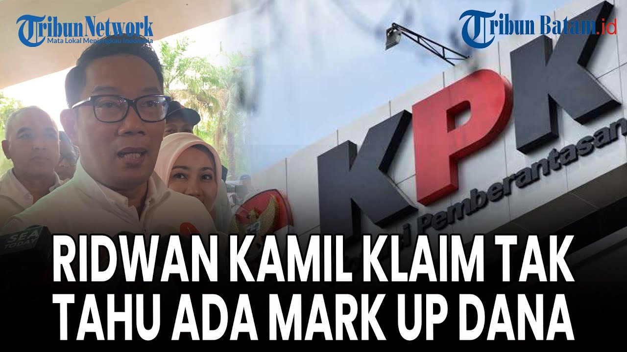 🔵[LIVE] Ridwan Kamil Klaim Tak Tahu Ada Mark Up Dana Iklan dalam Dugaan ...