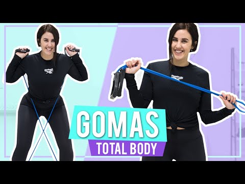 EJERCICIOS CON GOMAS PARA TONIFICAR EL CUERPO EN CASA
