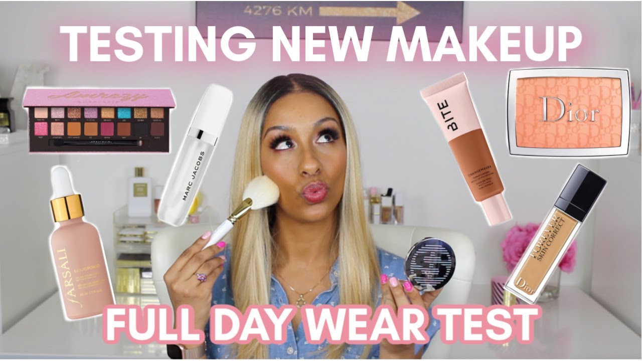 Full Face Testing New Makeup | Full Day Wear Test - YouTube