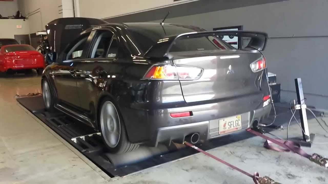 Mitsubishi EVO X Dyno - YouTube