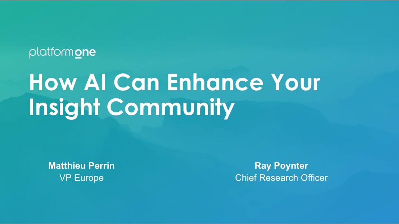 How AI Can Enhance Your Insight Community Program - YouTube