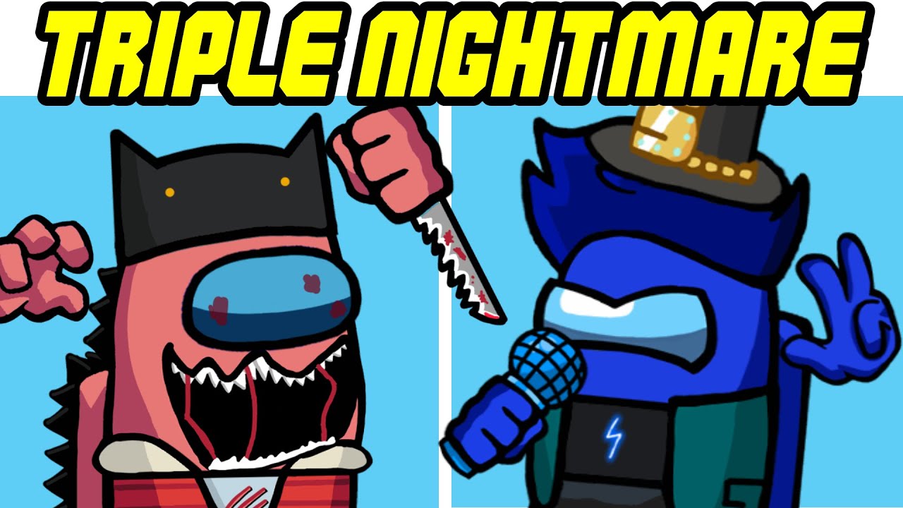 Friday Night Funkin' VS Triple Nightmare (Triple Trouble) (FNF Mod ...