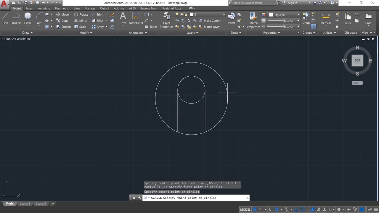 AutoCAD Circles An Arcs YouTube AutoCAD Circles An Arcs YouTube