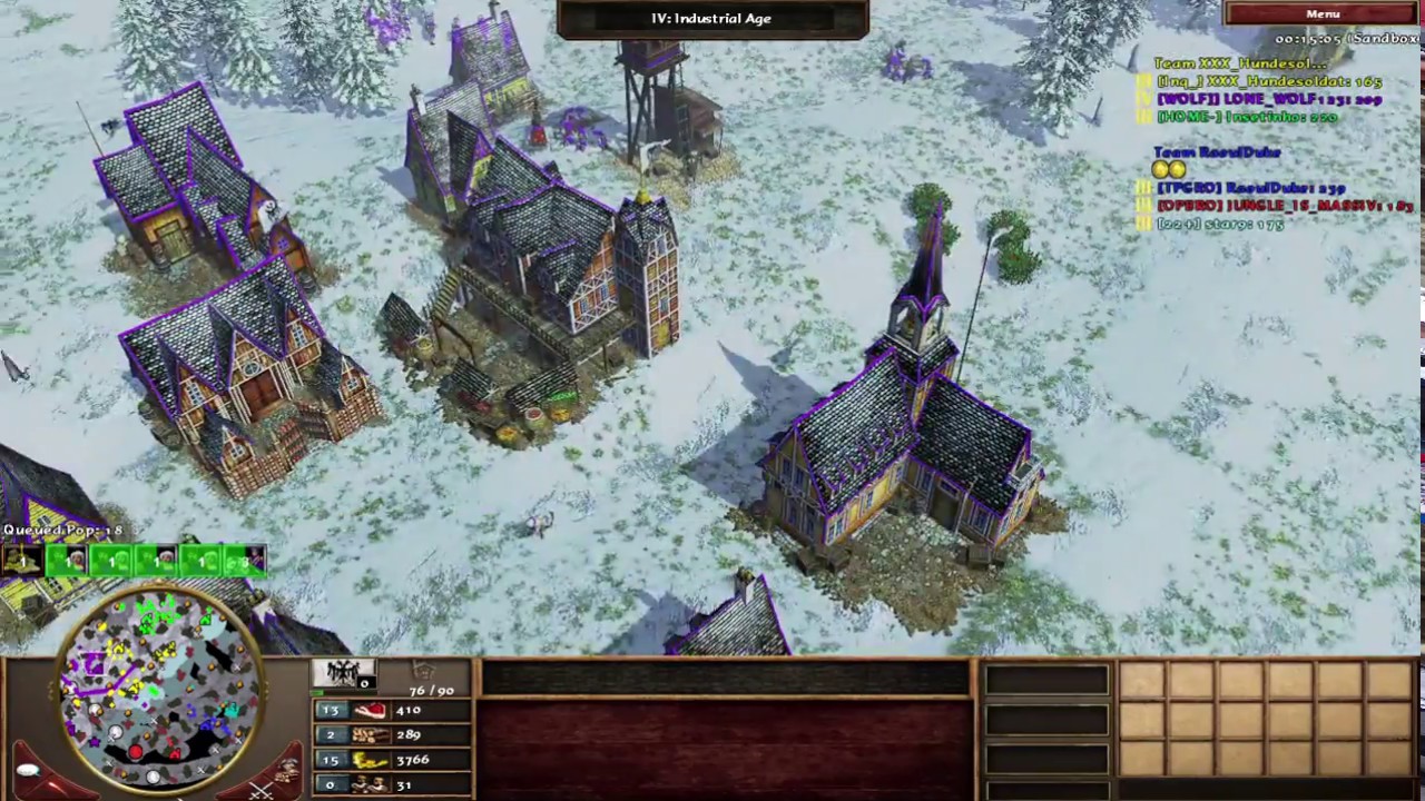 Age of Empires 3- Siberia 3v3 amazing team - GG! ty guys - uhlan uhlan ...