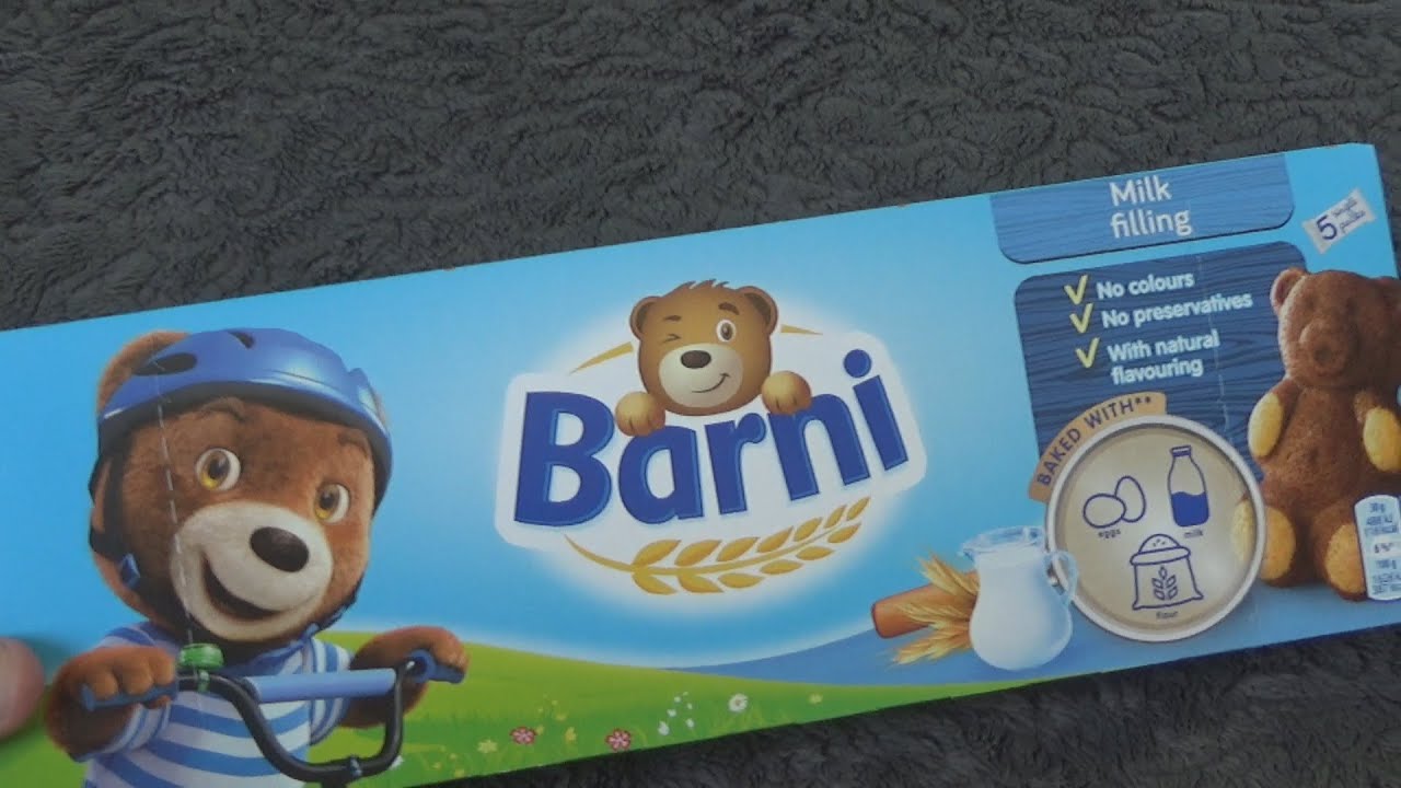 Mondelez Barni Cake with Milk Filling 5x30 g (150 g) Unboxing and Test ...