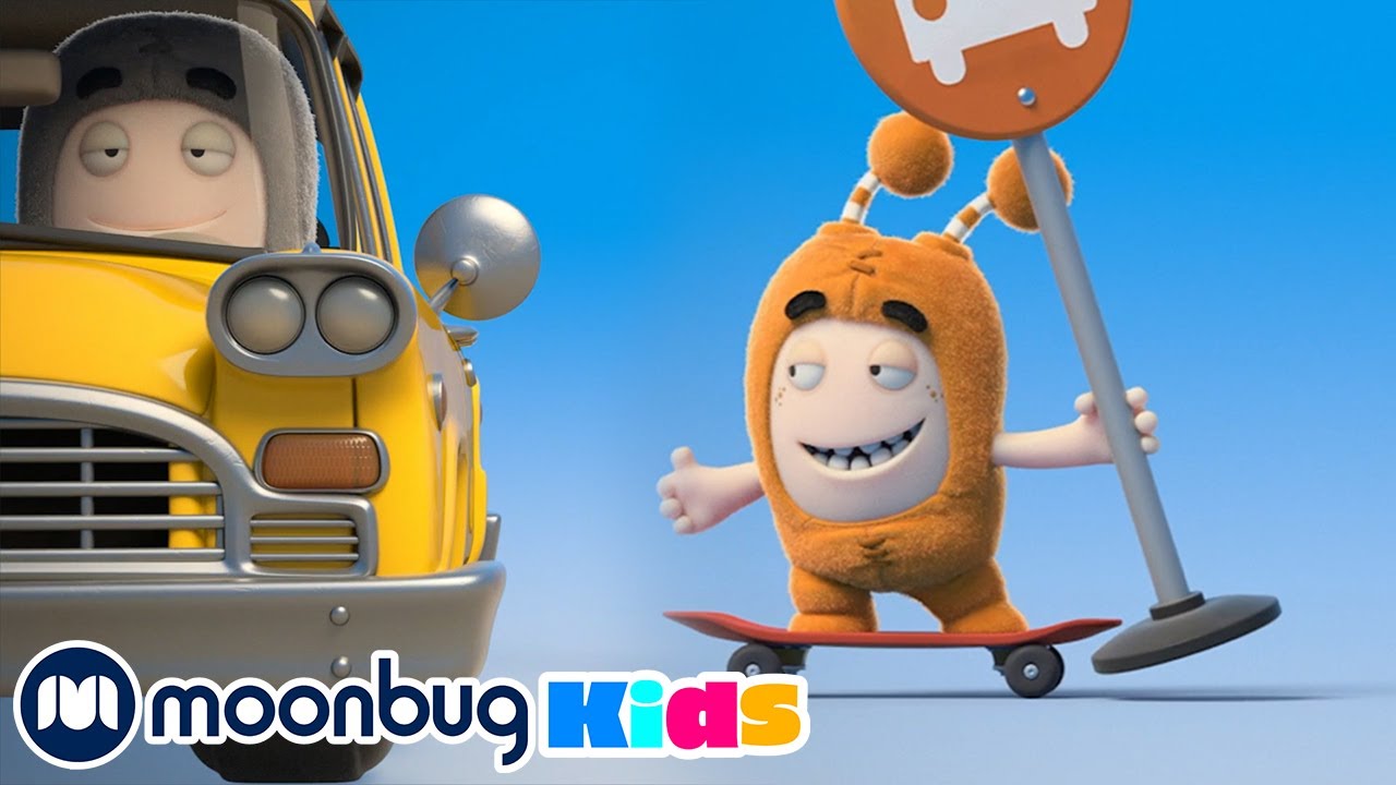 Waiting for a Taxi | @Oddbods | Dinosaur and Animal Cartoons for Kids ...