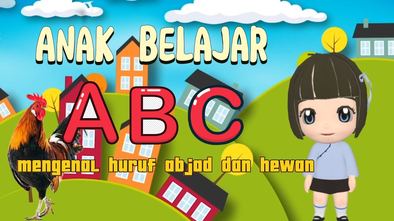 Animasi Belajar Anak Mengenal Huruf Abjad ABC dan Hewan | ABC Alphabet ...