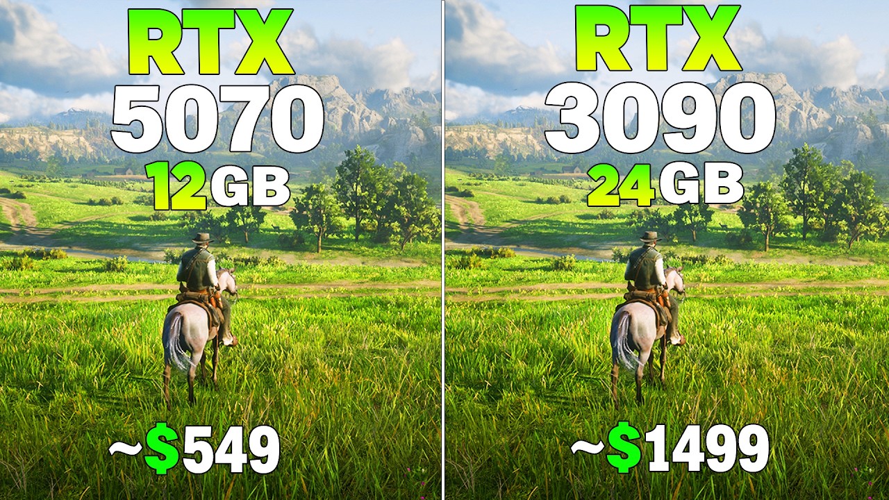 RTX 5070 vs RTX 3090 - Test in 8 Games - YouTube