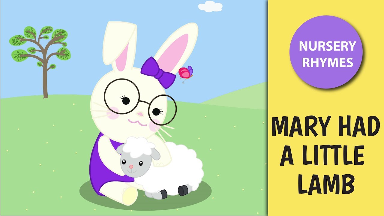 Mary Had A Little Lamb With Lyrics | Nursery Rhymes For Kids | Ultra HD ...