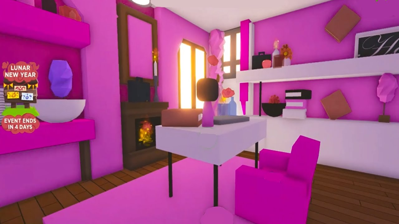 House decorating for Valentine's Day in Adopt Me. (Decorating the Tiny ...