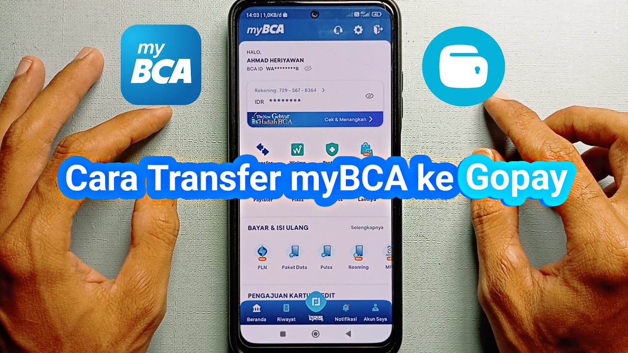 Cara Transfer dari myBCA ke Gopay - YouTube
